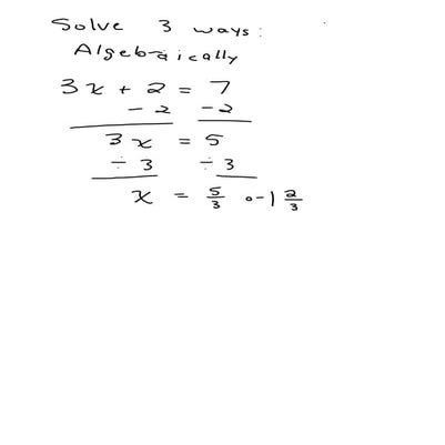 Solving Equations Multiple Ways | PDF