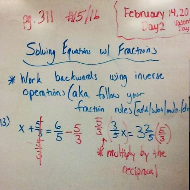 Solving equations w fractions rules | PDF