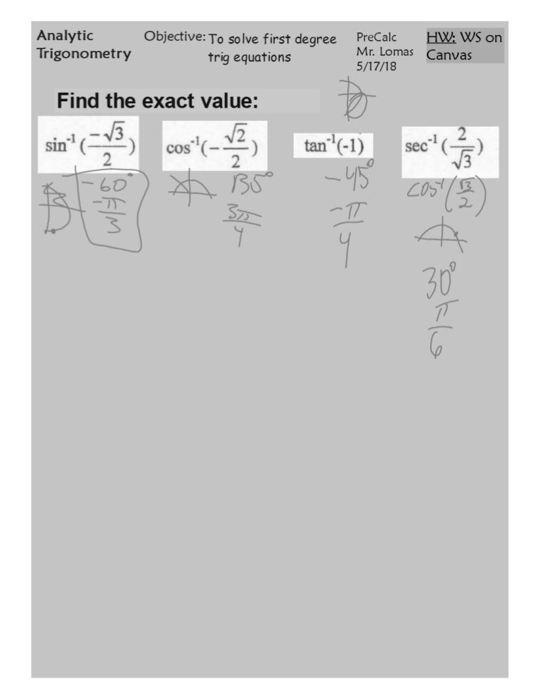 solving-first-degree-trig-equations