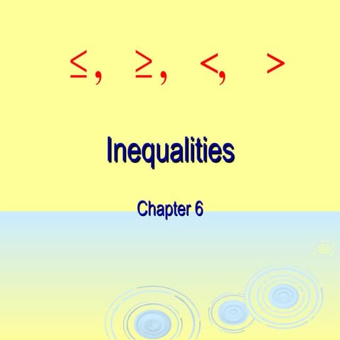 Solving inequalities | PPT