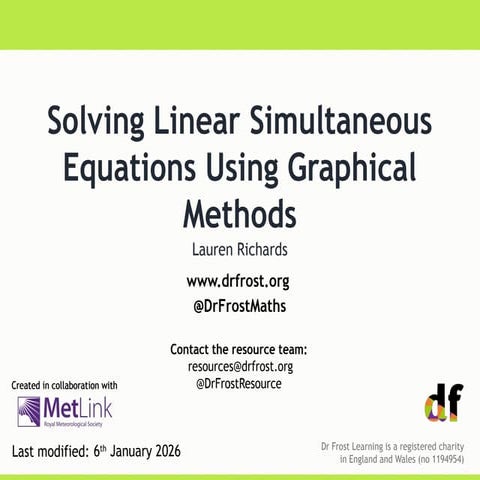 Lecture 5 (solving simultaneous equations) | PPTX