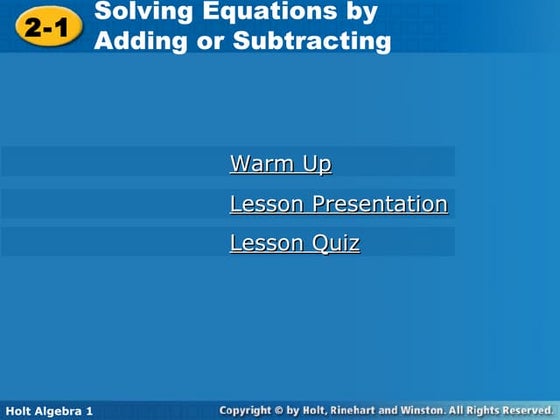 Subtraction equations | PPT