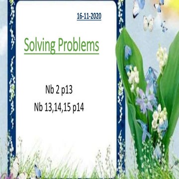 Solving problems 2 | PPT
