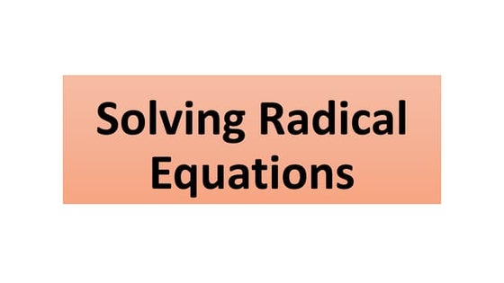 Solving equations using the balancing method | PPT