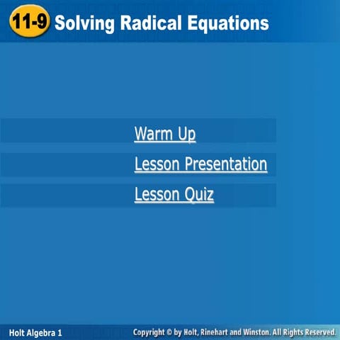 solving radical equations.ppt