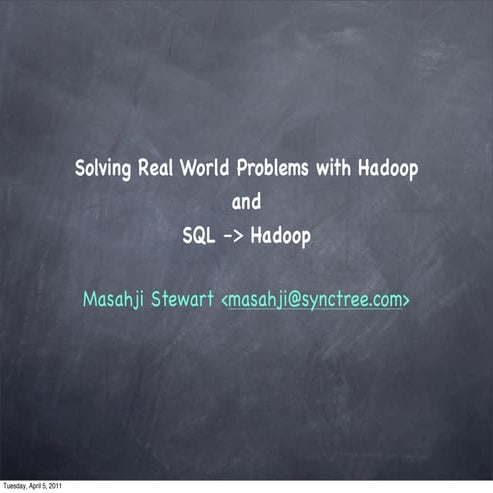 Solving real world problems with Hadoop | PDF | Computer Networking | Computing