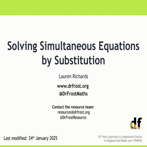 Comprehensive Guide to Solving Simultaneous Equations by Substitution ...