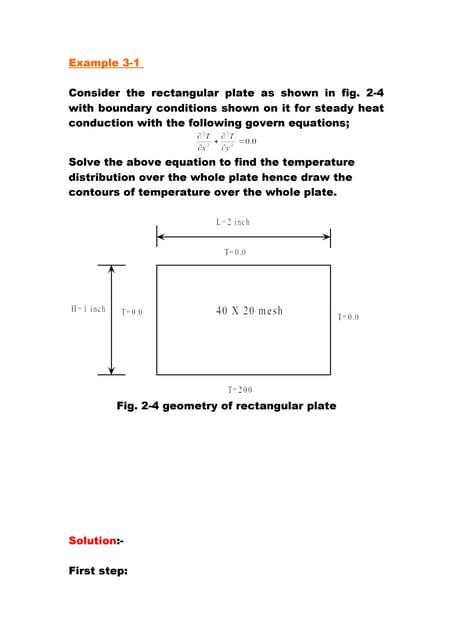 Two Dimensional Steady Heat Conduction using MATLAB | PDF | Physics | Science