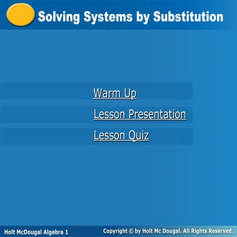 Solving system by graphing | PPT