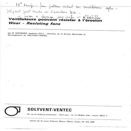 ventilateurs industriel Solyvent Ventec 1 | PDF