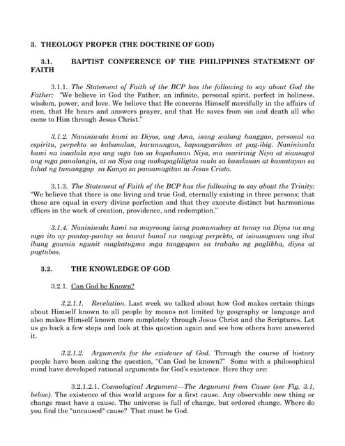 BCP Statement of Faith English | PDF | Christianity | Religion ...