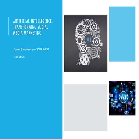 Social Media AI Final Report Peer Q&A James Sprayberry | PPTX