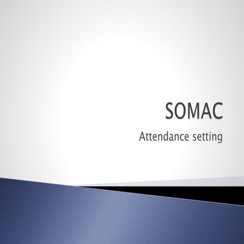 Somac ta setting step | PPT