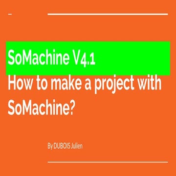 SoMachine 4.1 quickstart | PDF