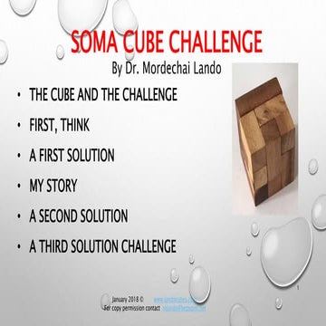Soma cube challenge | PPT