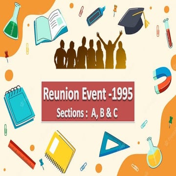 Reunion slides of reunion planning and estimates | PDF