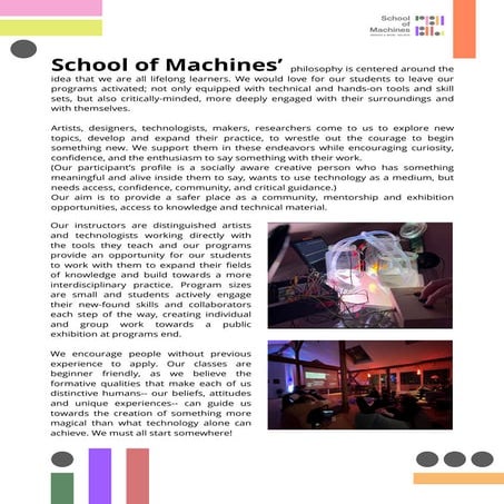 School of Machines, Making & Make Believe | PDF