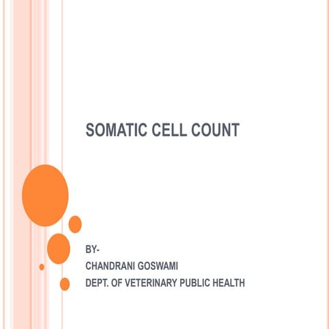 Somatic cell count | PPTX