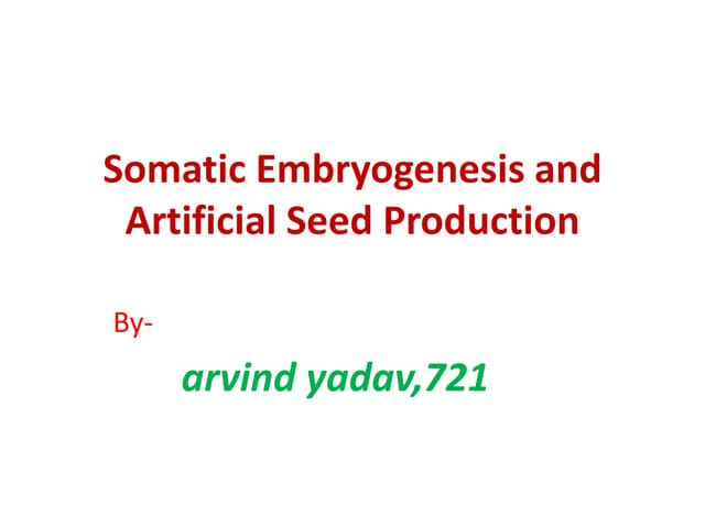 Embryogenesis | PPTX
