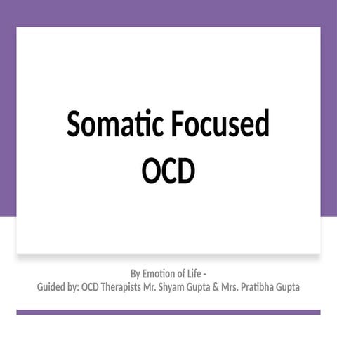 Personality Types as one of the OCD cause | PPTX