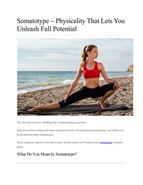 somatotypes | PPT