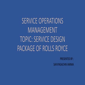 Service design package | PPTX
