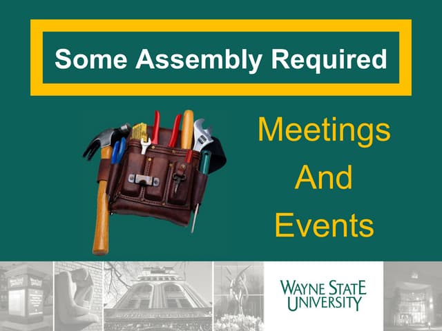 Some Assembly Required Ppt