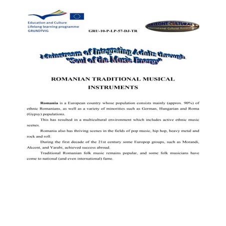 Some instrumente traditionale romanesti-en | PDF