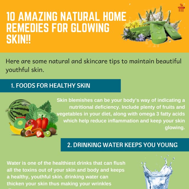 10 Natural Home Remedies For Glowing Skin! | PDF