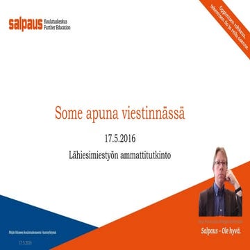 Some apuna viestinnässä | PPTX