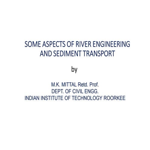 reservoir siltation and desiltation | PPTX