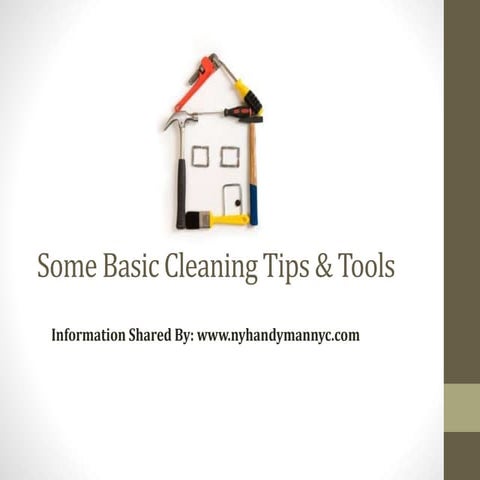 Some basic cleaning tips & tools | PPT