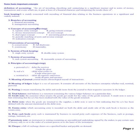 Some basic important finance/accounting_concepts | DOC
