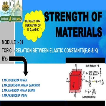 Som e g and k relation elastic conatant | PPTX