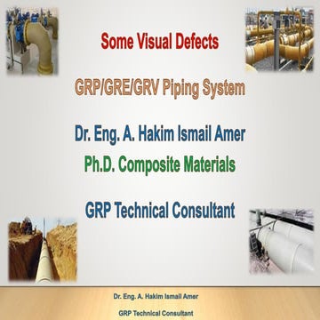 Some GRP Visual Defects-Prepared. by Dr. A. Some GRP Visual Defects ...