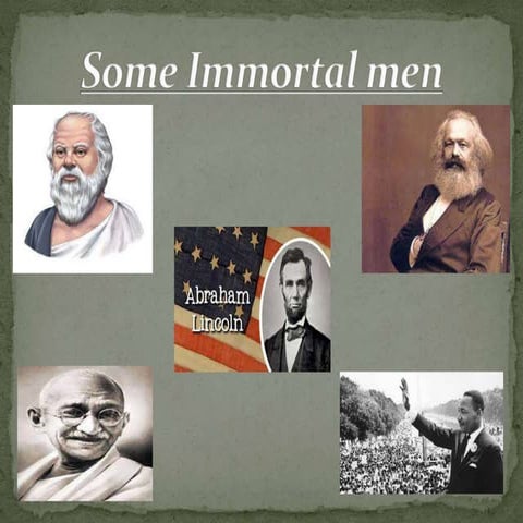 Some immortal men | PPTX
