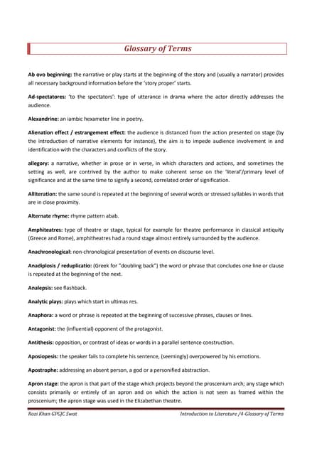 Elements of drama | PPT | Drama | Genres