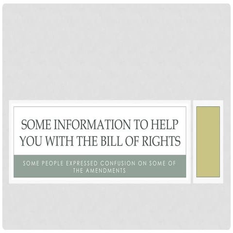 Bill of Rights | PPT