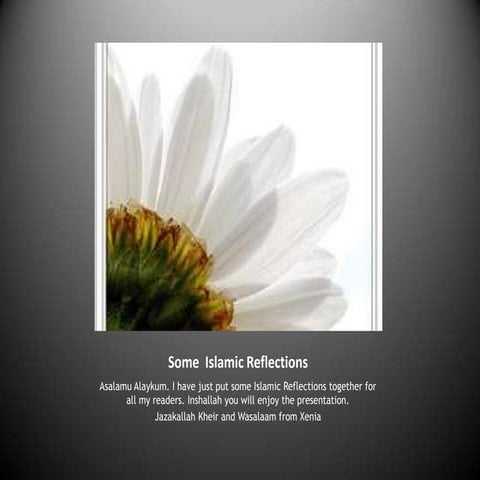 Some islamic reflections | PPTX | Islam | Religion & Spirituality