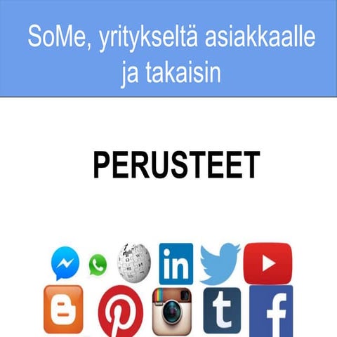 Some koulutus perusteet | PPTX