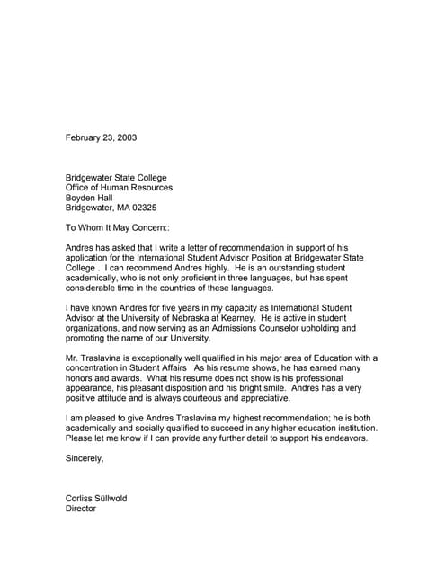 Recomendation Letter Danielle Krause | DOCX