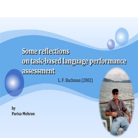 Some Reflections on Task-based Language Performance Assessment | PDF