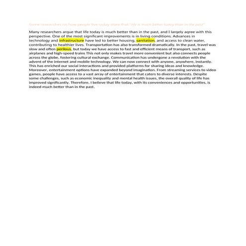 Some researches on how people live today state that.docx