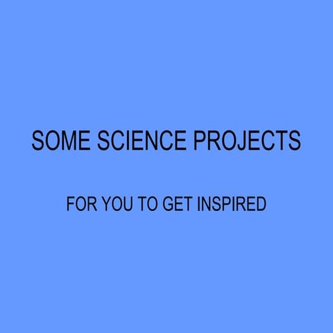 Some science projects in primary 4th grade | PPT
