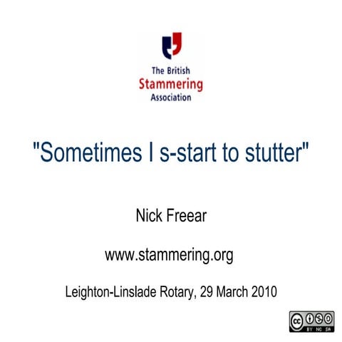 Management of stuttering | PPT