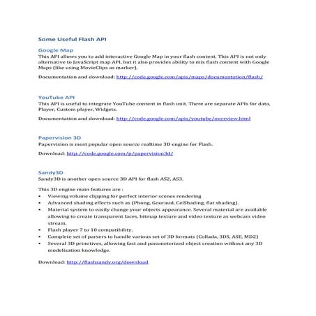 Some Useful Flash Api Pdf Free Download