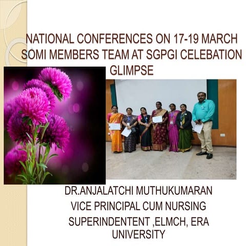 SOMI CONFERENCES GLIMPSE AT SGPGI MARCH 2023.pptx