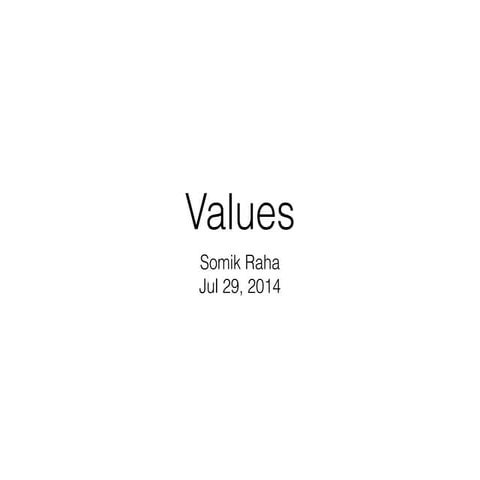 Values: Finding your Meta-Strategy | PDF | Business | Business and Finance