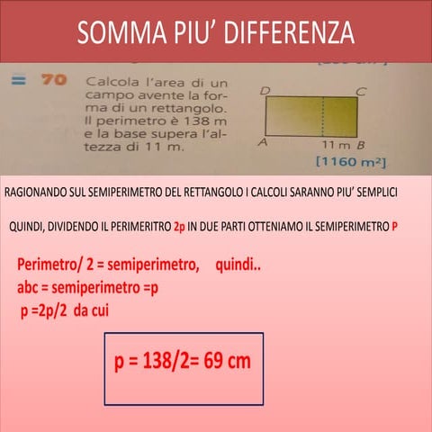 Somma e differenza | PPTX