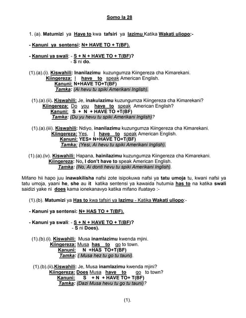 Somo la 13 | PDF | World/International Music | Music